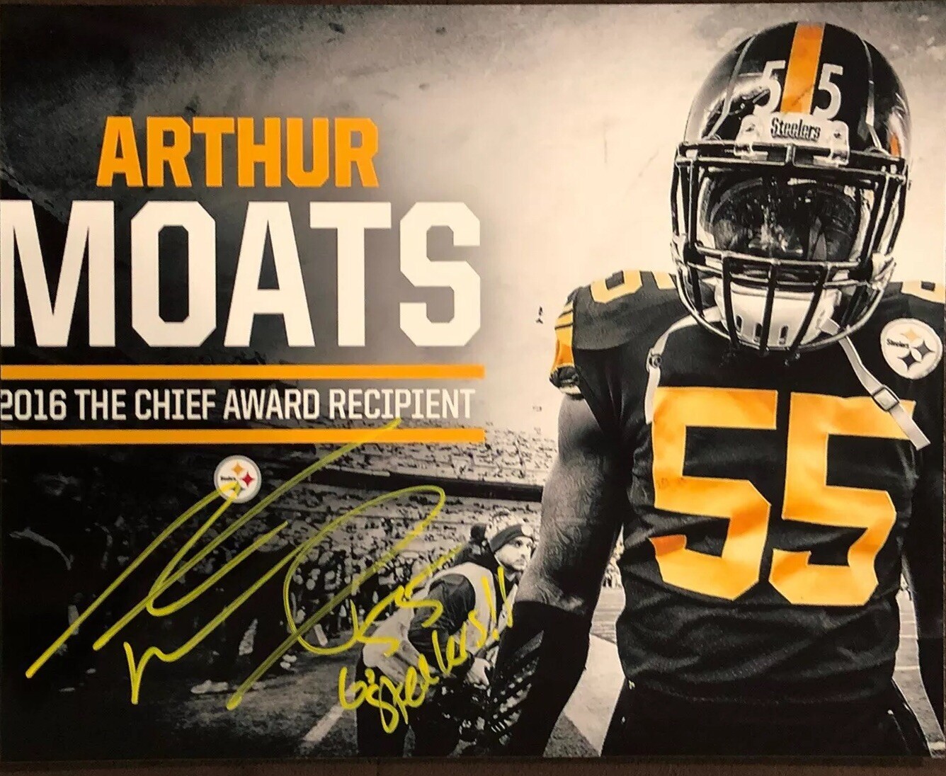 Arthur Moats PITTSBURGH STEELERS Hand Signed 8x10 Photo AUTOGRAPH | eBay