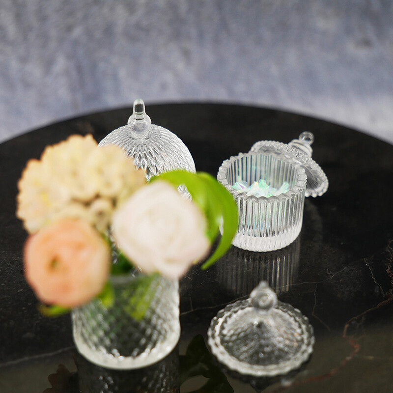 3Pcs/set 1:12 dollhouse miniature doll accessories toy for transparent ...