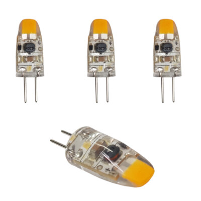 3x G4 LED 12V / 24V 1,1W dimmbar Silikon Zylinder (10-30V) warmweiß ...
