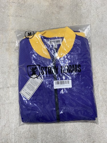 Stacy Adams Tracksuit Men M Purple Gold Warm Up 2 Piece Mesh Jacket ...