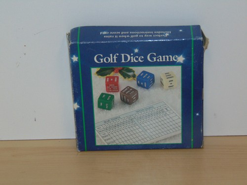 Golf Dice Game w/Rules,Instructions, 5 Dice & Score Pad-VG Cond | eBay