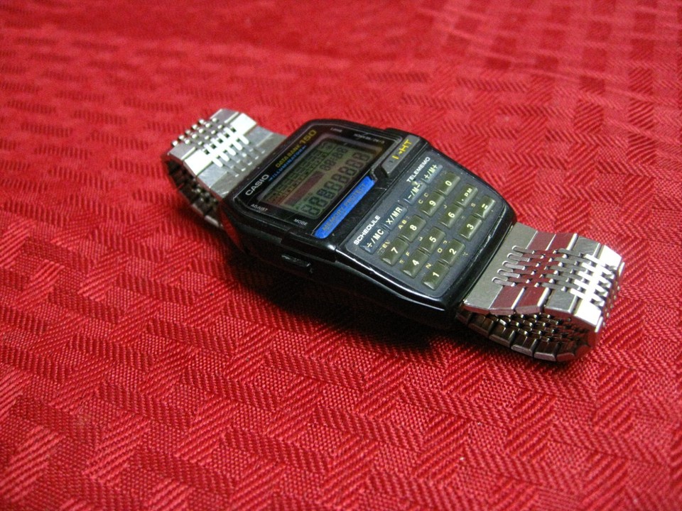 Vintage Casio [1477] DBC-150 Data Bank 150 Calculator Watch w New ...