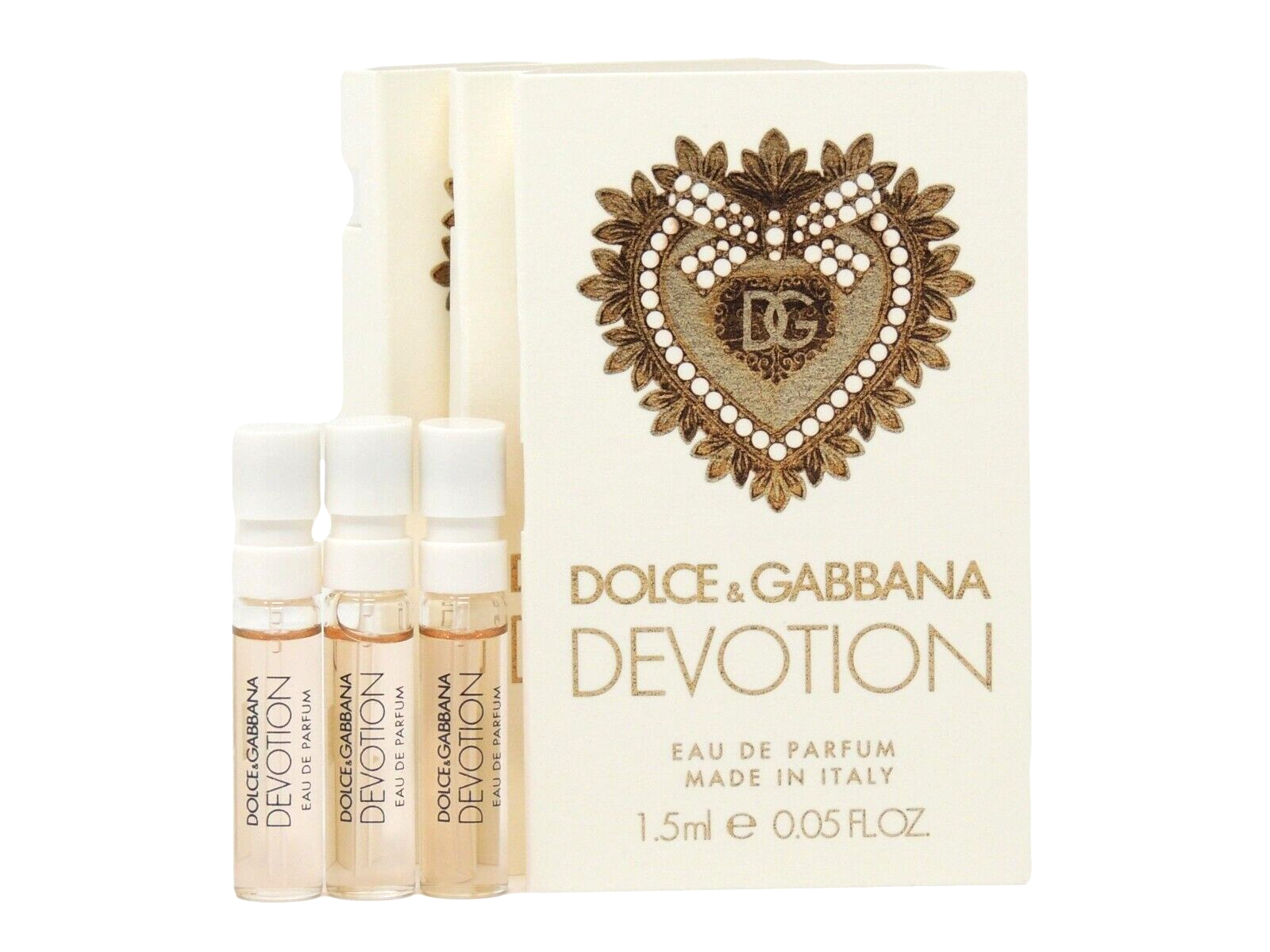 D&G DOLCE & GABBANA DEVOTION EDP 1.5ml .05fl oz x 3 PERFUME SPRAY ...