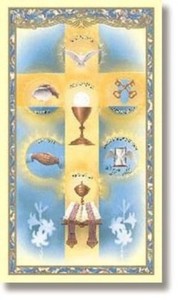 Religious Catholic Gift The Seven Sacraments Signs of Grace Holy Prayer ...