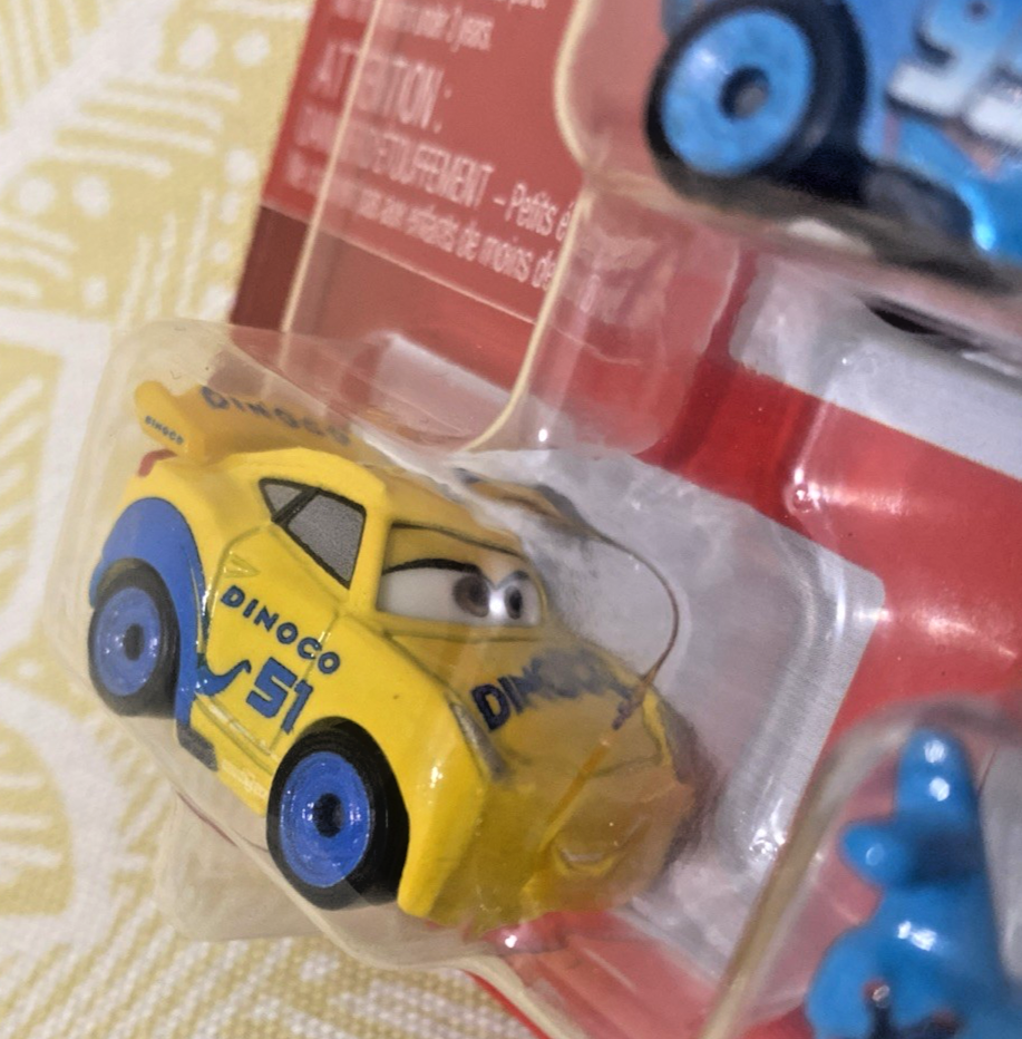 Disney Pixar 3-Pack MINI RACERS DINOCO MCQUEEN, CRUZ & ROTOR New -FREE ...