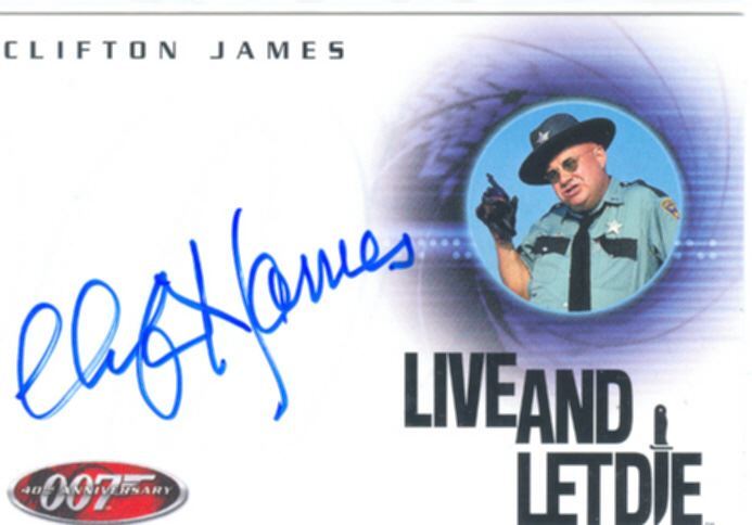James Bond 40th Anniversary Autograph Card A8 Clifton James | eBay