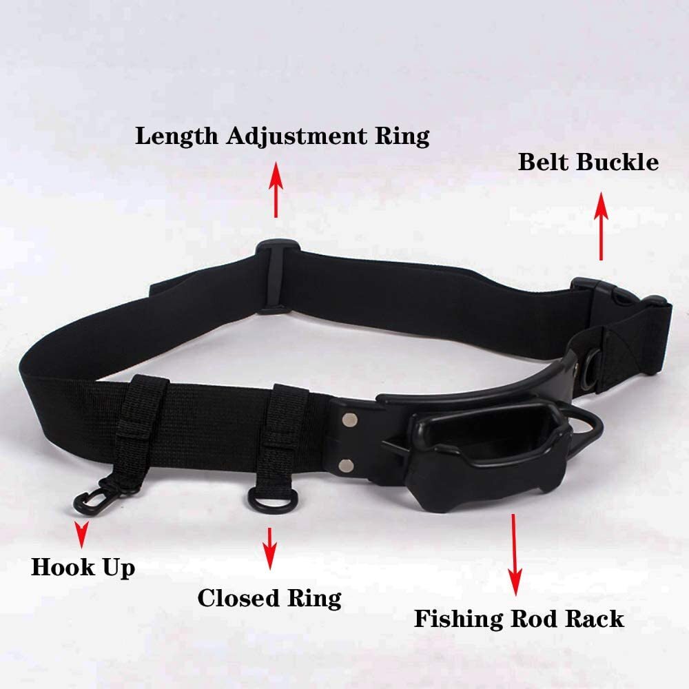 Fishing Wader Wading Belt Fishing Belts Adjustable Belt Rod Holder ...
