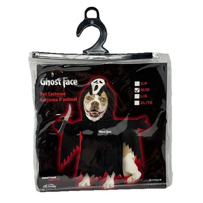 Ghostface Dog Costume Scream Funworld Cape Mask Party Pet Parent Gift ...