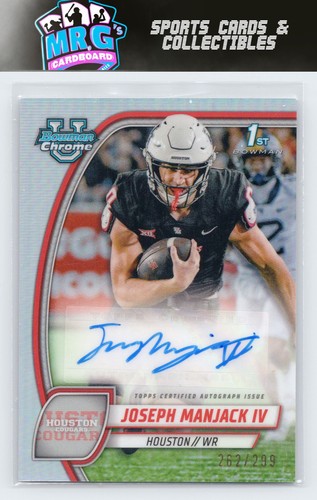 2024 Bowman University Chrome Auto Refractor #PA-JMN Joseph Manjack IV ...