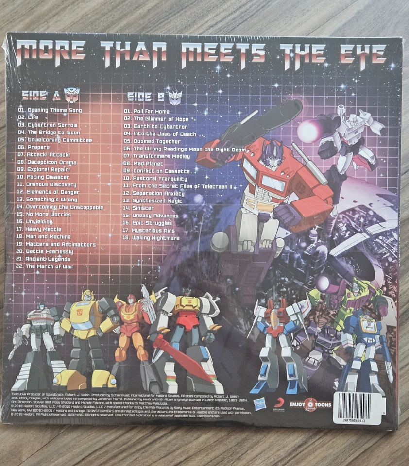 80’s TV Classics - Music From Transformers - Vinyl LP - 1st Pressing ...