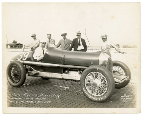 Vintage 1928 Jimmy Gleason DUESENBERG Racecar Indianapolis 500 Indy ...