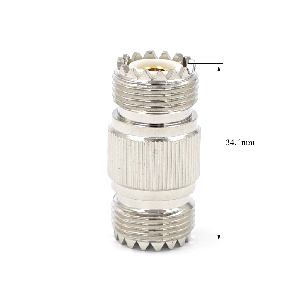 RF Adapter SO239 UHF Female Jack to SO-239 Female Coax Coaxial Adapter ...