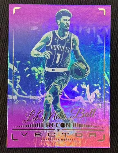 LaMelo Ball 2023-24 Panini Recon 09/75 Vector Purple Charlotte Hornets ...