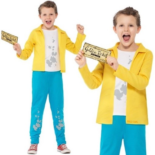 Fancy Dress & Period Costumes Childs Roald Dahl Charlie Bucket Fancy ...