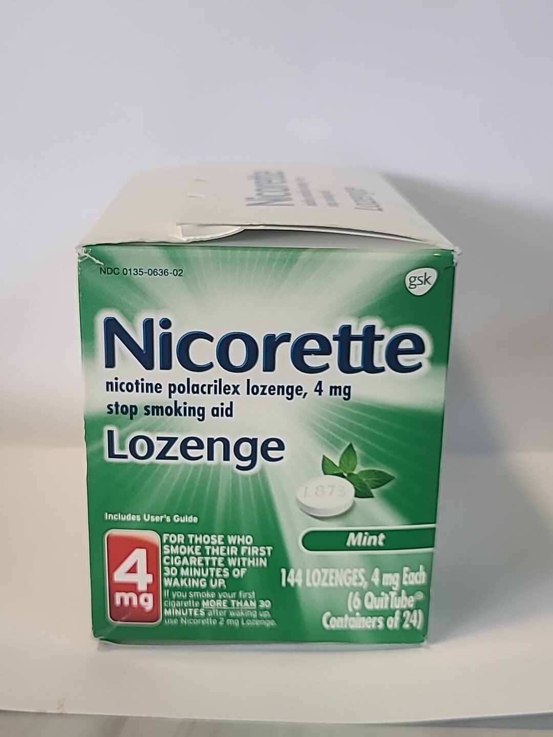 Nicorette Nicotine Lozenge 4mg Stop Smoking | Grelly USA