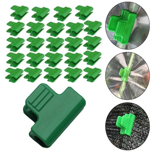 Green Plastic Clips Fence Shading Accessories Garden Tools Sunshade Net ...