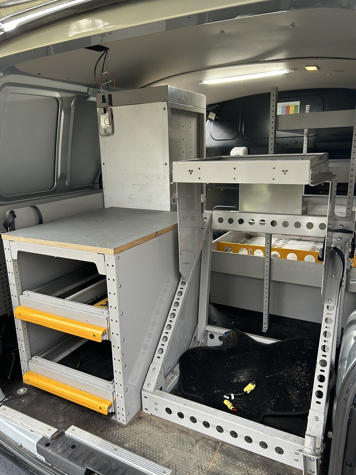 2019 VW TRANSPORTER T6 METAL RACKING AND SHELVING STORAGE | eBay