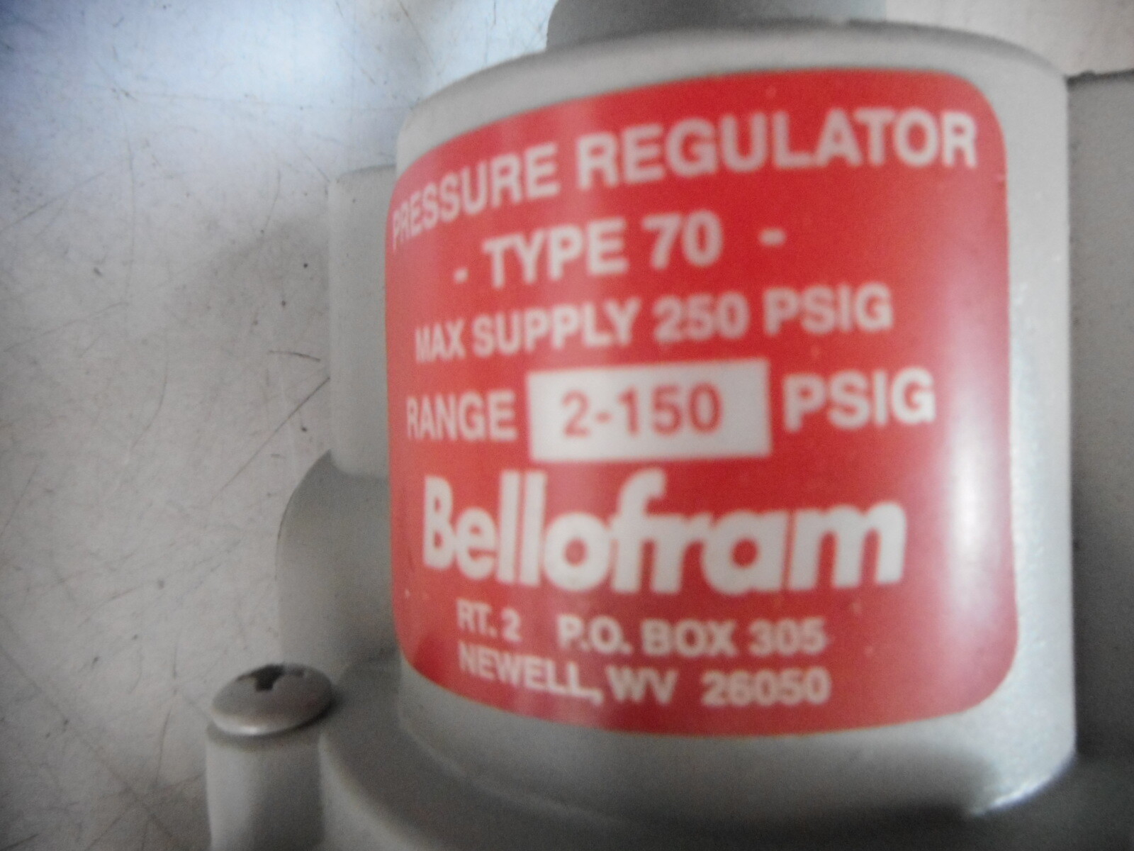BELLOFRAM -- Type 70 High Flow Pressure Regulator and Gauge 2-150PSIG ...