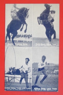 Western Cowboy 8 View Bob Steele Pee Wee Holmes Fred Gilman ESCO Arcade ...