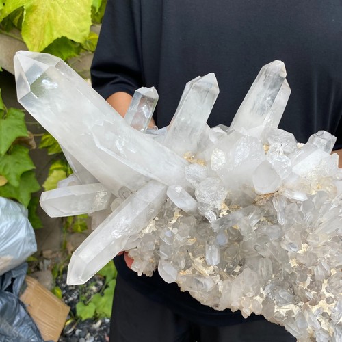 23.3lb Natural Clear white quartz crystal cluster specimen healing | eBay