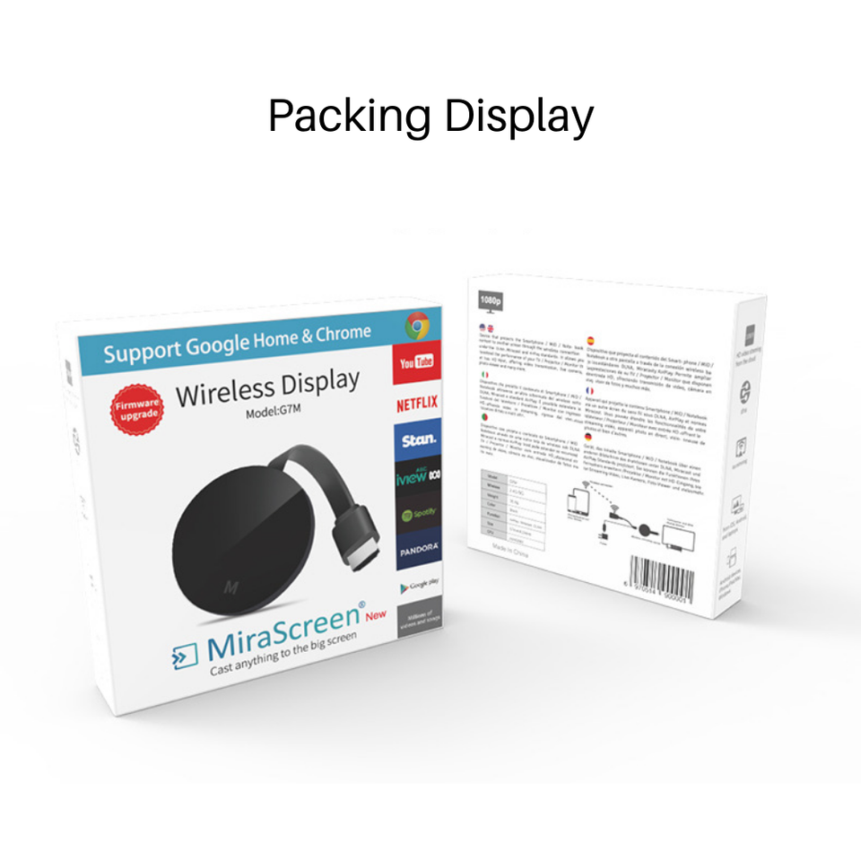 Wifi Wireless HDMI Mirror Screen Display Adapter Miracast Dongle For HD ...