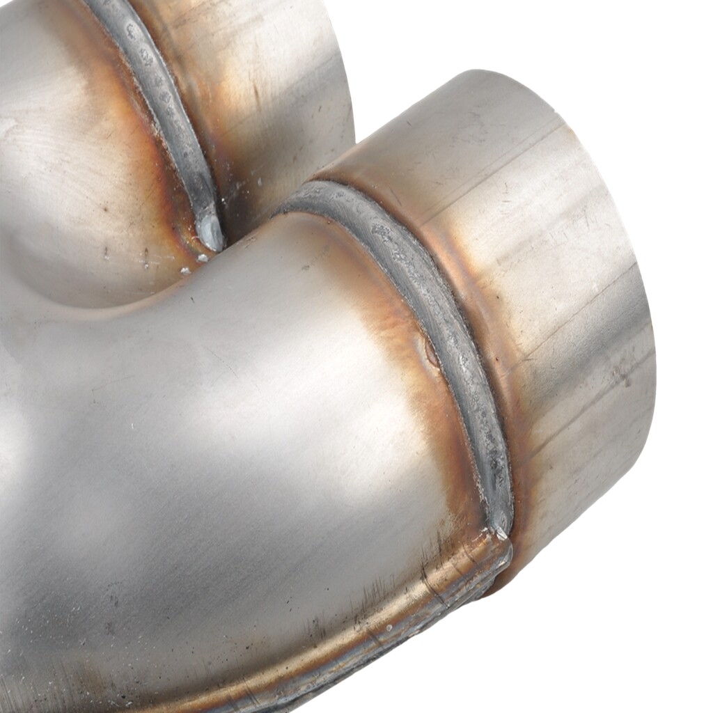 3" Dual Inlet/Outlet Stainless Steel Exhaust X-Pipe Adapter muffler | eBay