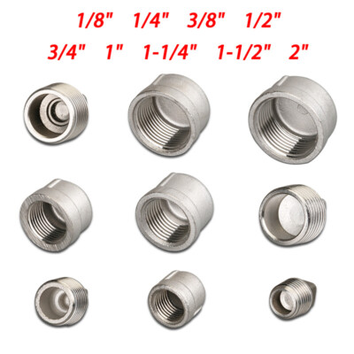 BSP 304 Stainless Steel Pipe Fittings Male Plug Blanking Stop / Female ...
