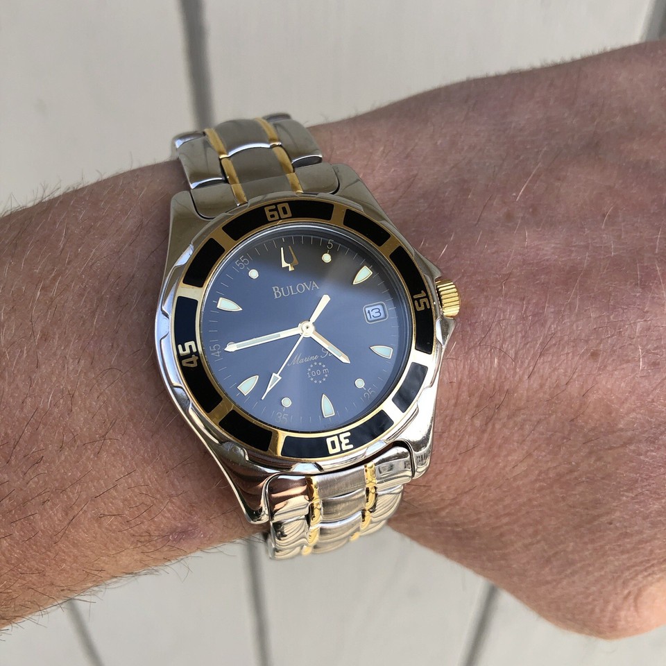 STUNNING Bulova Marine Star Submariner Men’s Watch | eBay