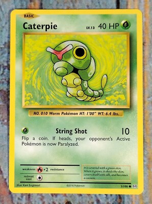 CATERPIE 3/108 Common / XY Evolutions 2016 / Basic Pokémon NM (#3) | eBay