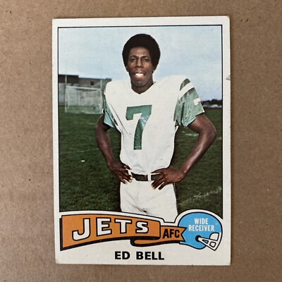 1975 Topps Football Ed Bell New York Jets Card #122 | eBay