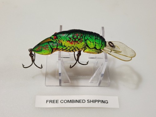 Vintage Rebel Big Craw 2 1/2" Diving Crankbait Firetiger Crawfish ...