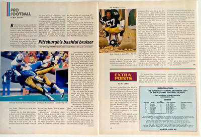 Mike Merriweather Pittsburgh Steelers Vintage 1984 Magazine Article | eBay