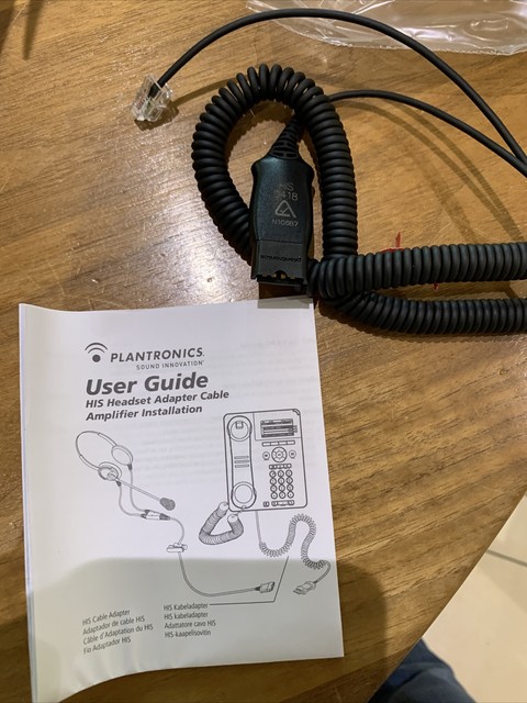 Plantronics His Avaya Adapter Cable - Headset Cable - 72442-41 72442-41 ...