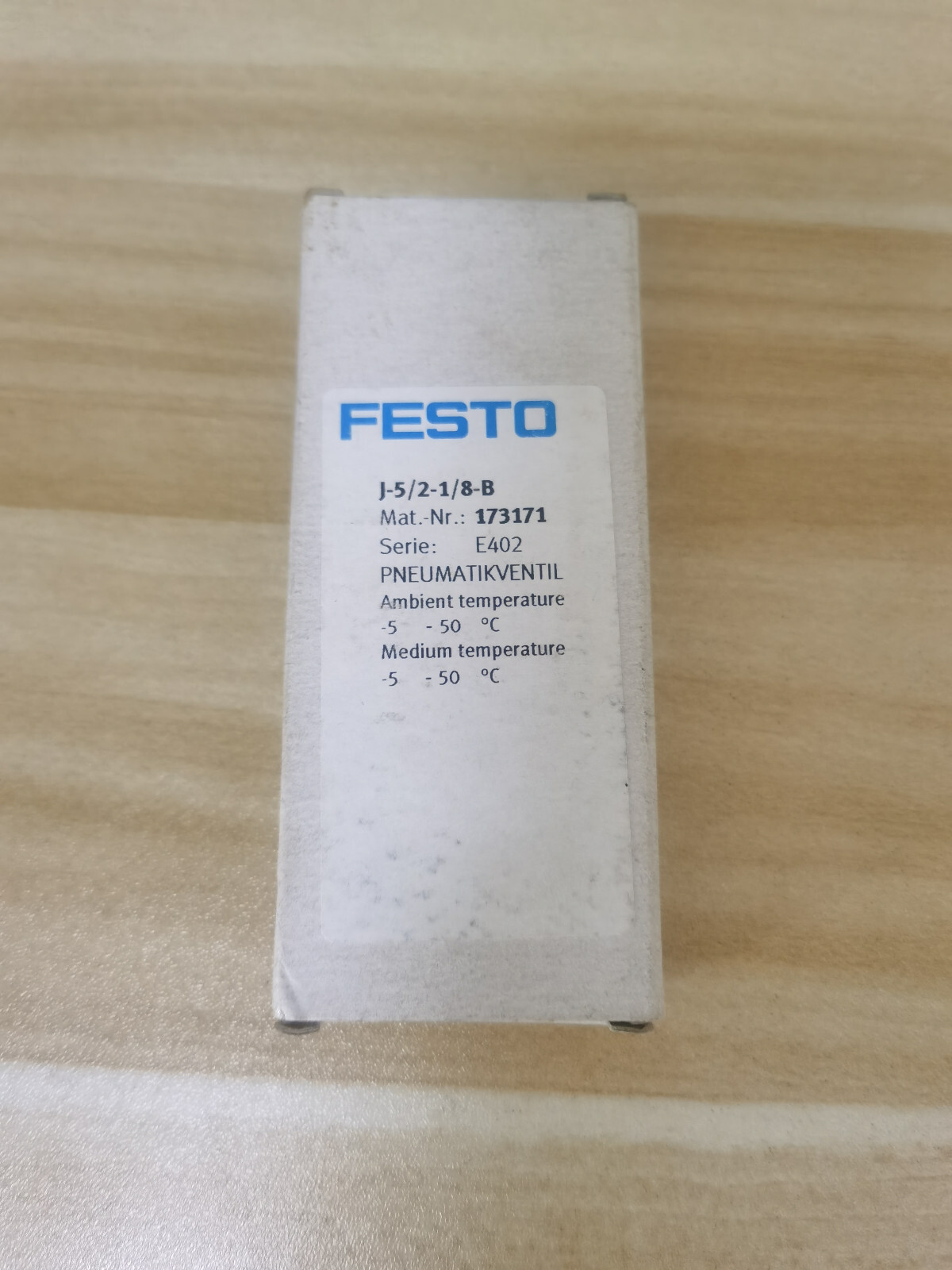 1PC New Festo J-5/2-1/8-B 173171 Valve #FES | eBay