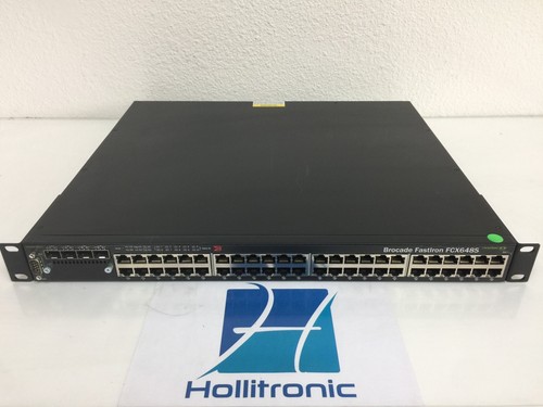 Brocade FastIron FCX648S-ADV 48-Port Gigabit Layer 3 Switch | eBay