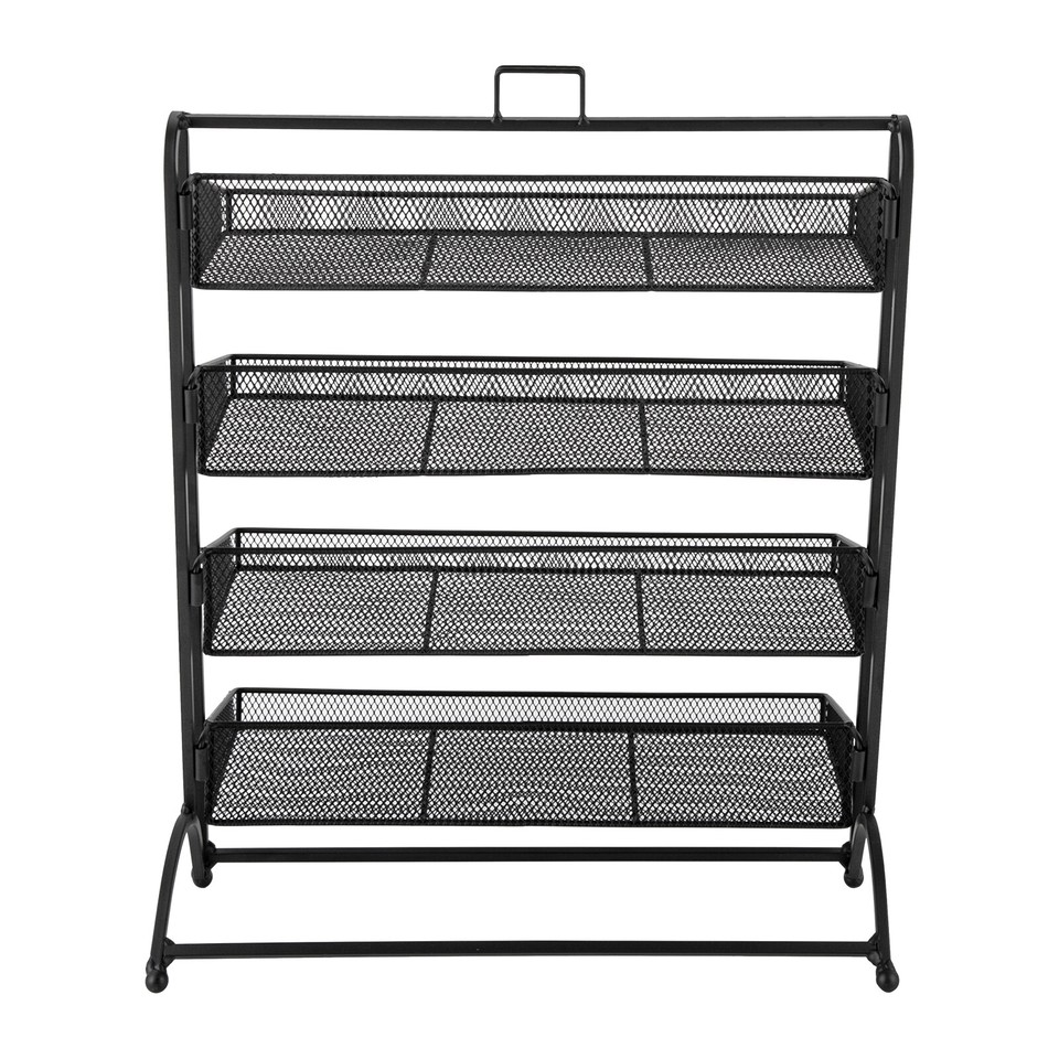 4 Tiers Display Rack Stand Iron Retail Snacks Food Candy Shelf ...