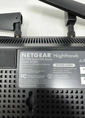 NETGEAR Nighthawk R7000 AC1900 Smart WiFi Router W/ Adapter | eBay