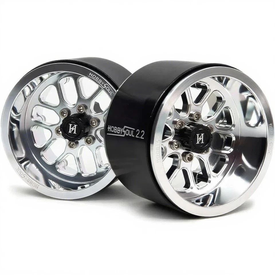 HOBBYSOUL 2.2 Beadlock Wheels -11mm Negative Offset 40mm Wide Rims 2.2 ...