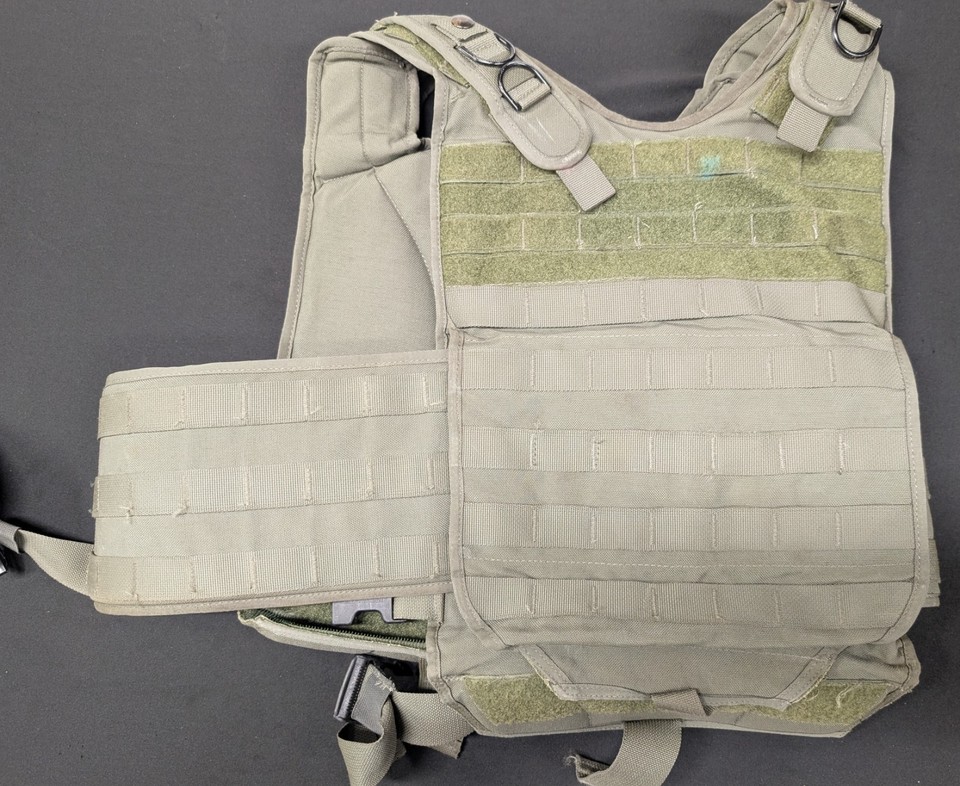PROTECH Tactical Plate Carrier L/XL W/Cummerbund Ranger Grn Molle USED ...