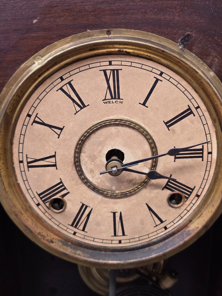 Antique Working Early 1900's Welch Cherub Angel Scene Gingerbread ...