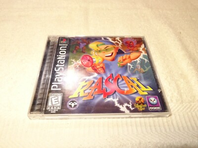 Rascal (Sony PlayStation 1, 1998) PS1 PSOne PSX PS2 Complete Black ...