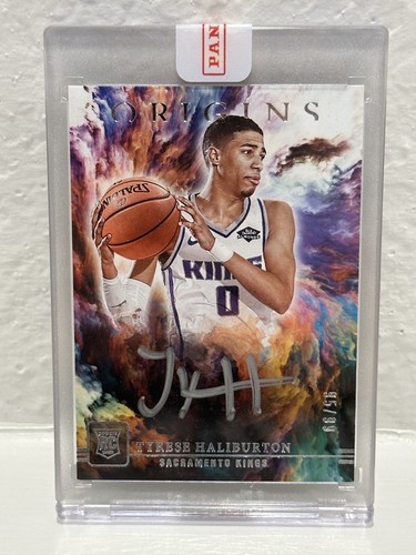 Tyrese Haliburton 2020-21 Panini Origins Rookie Auto ON CARD 95/99 RC ...