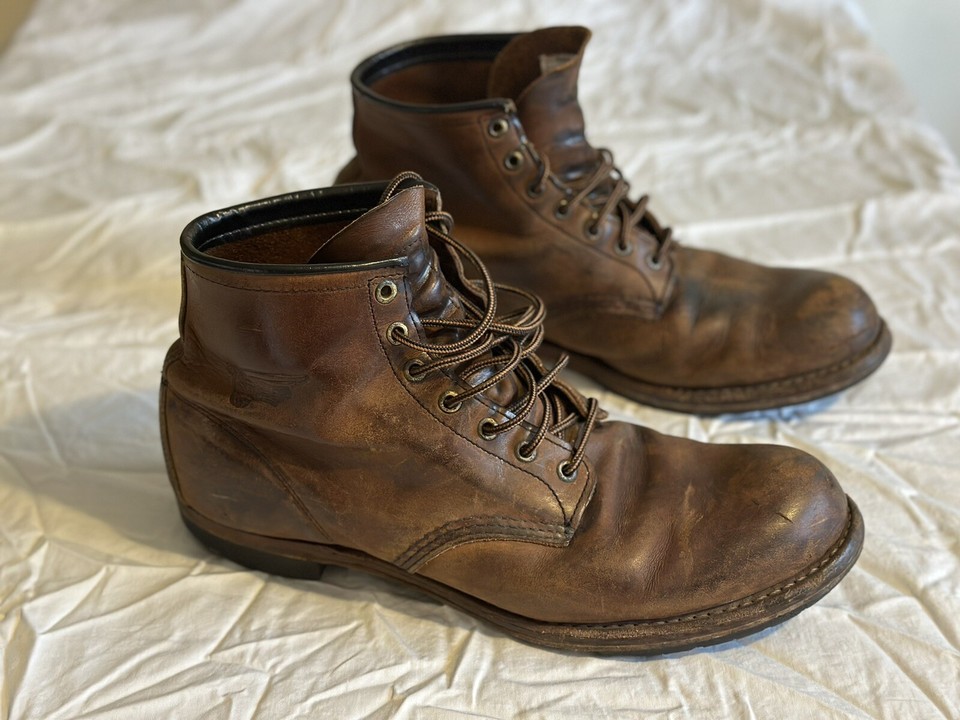 Red Wing x J.Crew Men's Brown Boots Model Beckman 4568 Men’s Size 12 | eBay