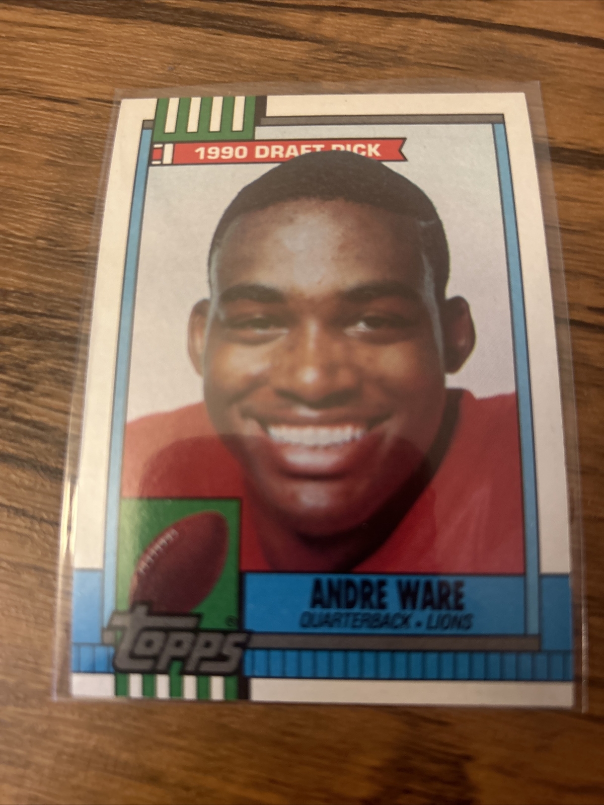 1990 Topps Andre Ware Rookie RC NM+ Free Shipping! | eBay
