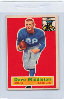 1956 Topps #68 Dave Middleton Lions EX 1254 | eBay