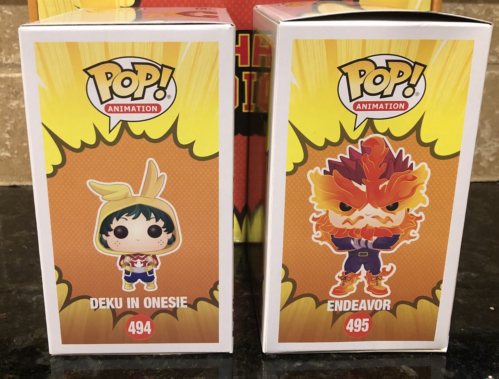 2019 Funko POP! MHA Deku in One Piece #494 & Endeavour #495 (GameStop ...