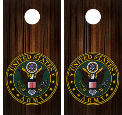 US Army Cornhole Wraps Armed Forces Vinyl Boards Decals Bag Toss Game ...