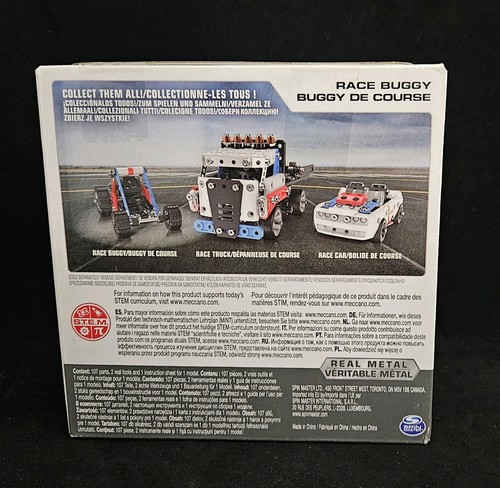 Meccano Engineering & Robotics Race Buggy Kit – Motorized STEM Toy ...