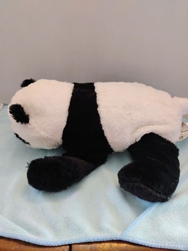 Panda Bear 13" IKEA KRAMIG Plush Teddy Black White Stuffed Animal Lovey ...
