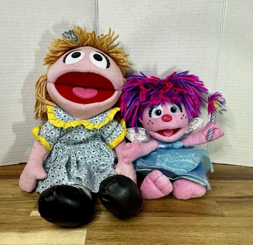 Sesame Street Prairie Dawn Plush Doll Pink Girl Yellow Yarn Hair Sesame ...